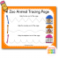 Free Zoo Tracing Lines Worksheets for Preschool - Homeschool Share