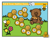 Free Bear Roll and Cover Dice Game Set - Homeschool Share
