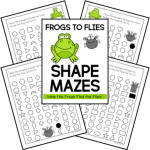 Frog Shape Mazes - Homeschool Share