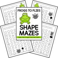 Frog Shape Mazes - Homeschool Share