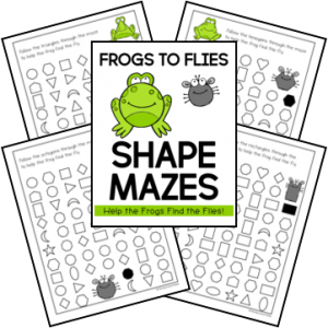 Frog Shape Mazes - Homeschool Share