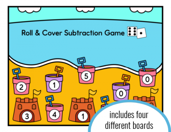 Ocean Roll and Cover Games - Homeschool Share