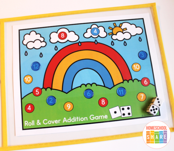 Weather Roll and Cover Games - Homeschool Share