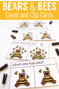 Bear Counting Clip Cards (free!) - Homeschool Share