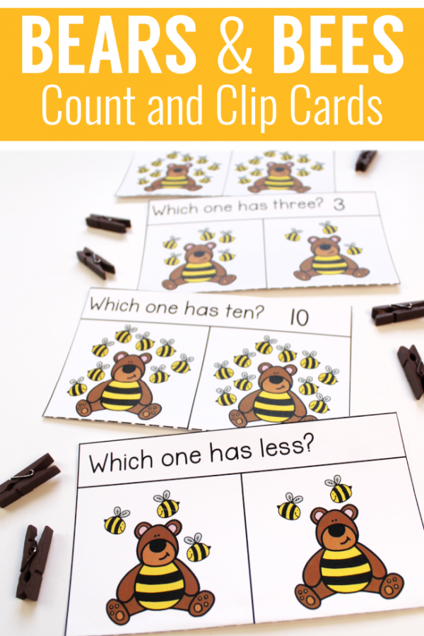 Bear Counting Clip Cards (free!) - Homeschool Share