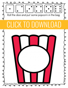Free Popcorn Counting Mat - Homeschool Share