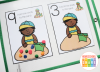 Counting Shells Math Mats - Homeschool Share