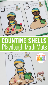Counting Shells Math Mats - Homeschool Share