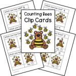 Bear Counting Clip Cards (free!) - Homeschool Share