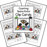 Space Counting Clip Cards (free!) - Homeschool Share