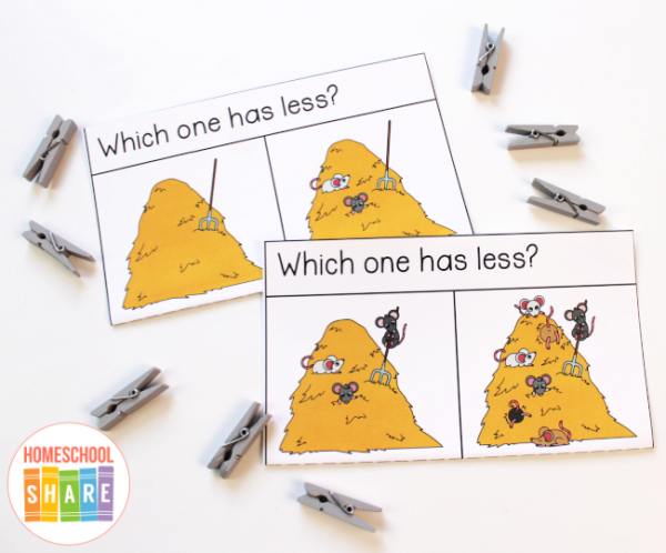 Farm Counting Clip Cards (free!) - Homeschool Share