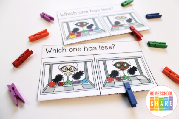 Space Counting Clip Cards (free!) - Homeschool Share