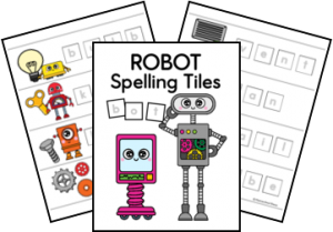Fun Spelling Activity for Robot Words - Homeschool Share