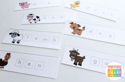 Fun Spelling Activity for a Farm Theme - Homeschool Share