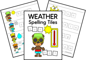 Fun Spelling Activity for Weather Words - Homeschool Share