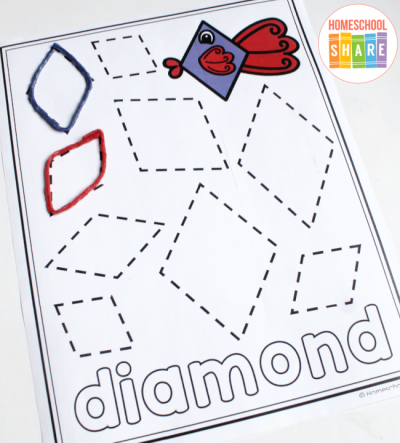 Free Fish Shapes Tracing Worksheets - Homeschool Share