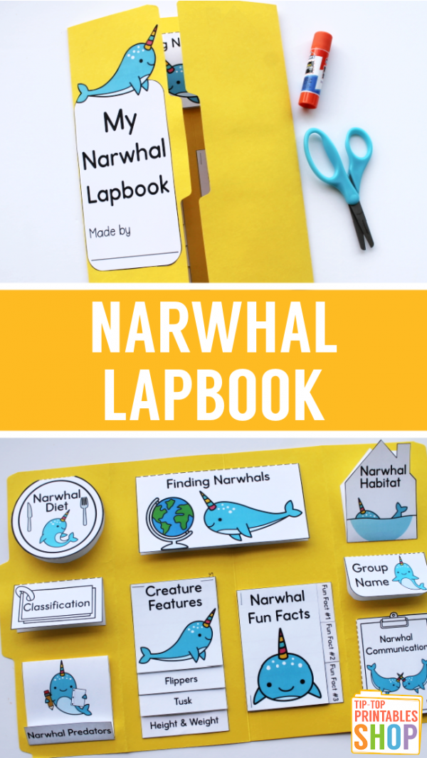 Narwhal Lapbook - Homeschool Share