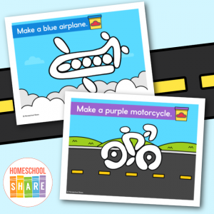 Free Transportation Playdough Mats - Homeschool Share