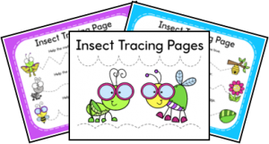 Insects Tracing Pages - Homeschool Share
