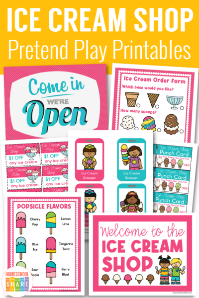 Ice Cream Shop Dramatic Play Homeschool Share