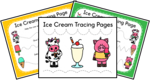 Ice Cream Tracing Lines Worksheets - Homeschool Share