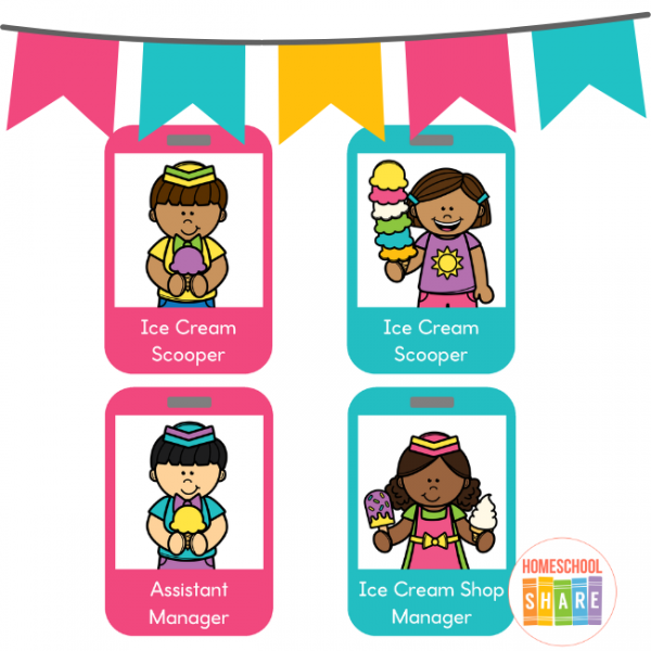 Ice Cream Shop Dramatic Play - Homeschool Share