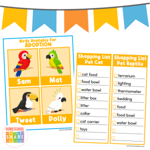 Free Pet Shop Dramatic Play Printables - Homeschool Share