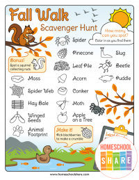 Fall Scavenger Hunt - Homeschool Share