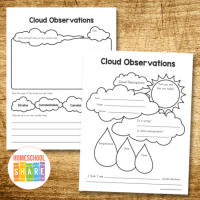 Free Printable Cloud Worksheets - Homeschool Share