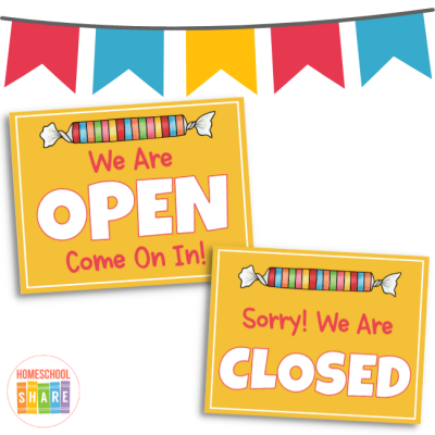 Candy Store Dramatic Play Printables - Homeschool Share