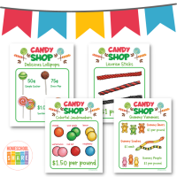 Candy Store Dramatic Play Printables - Homeschool Share