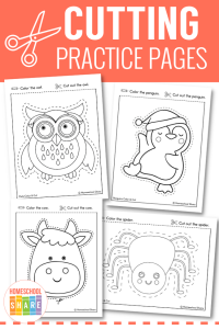 Cutting Practice Worksheets - Homeschool Share