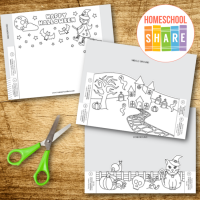 Free Printable Halloween Craft for Kids - Homeschool Share