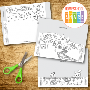 Free Printable Halloween Craft for Kids - Homeschool Share