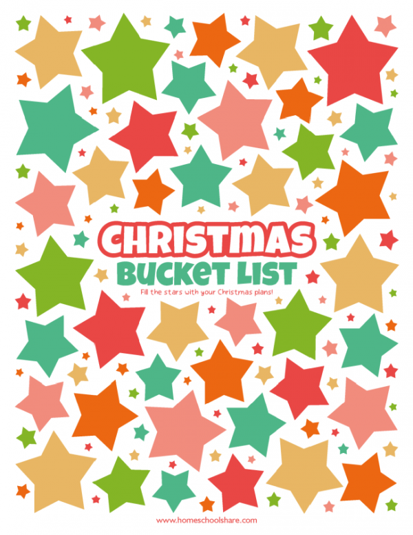 Christmas Bucket List for Kids - Homeschool Share