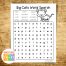 Big Cats Word Search - Homeschool Share