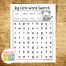 Big Cats Word Search - Homeschool Share