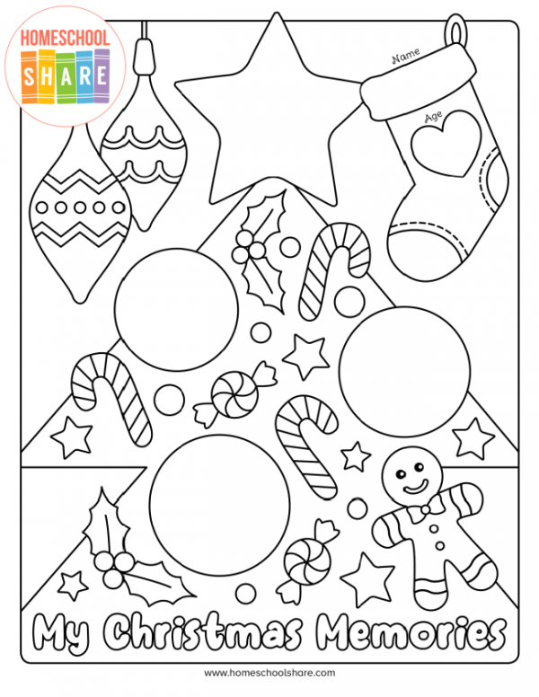 Free Christmas Activity Sheet - Homeschool Share