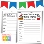 Free Christmas Word Scramble - Homeschool Share