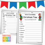 Free Christmas Word Scramble - Homeschool Share
