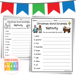 Free Christmas Word Scramble - Homeschool Share