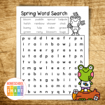 Free Spring Word Search Printables - Homeschool Share