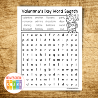 Free Valentine Word Search - Homeschool Share