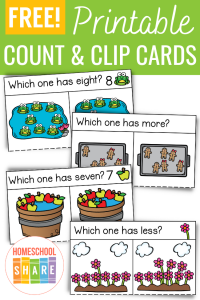 Count and Clip Cards - Homeschool Share