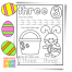 Easter Number Tracing Worksheets - Homeschool Share