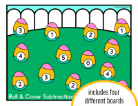 Easter Roll and Cover Dice Game Set - Homeschool Share