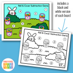 Easter Roll and Cover Dice Game Set - Homeschool Share