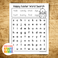 Easter Word Search (free!) - Homeschool Share