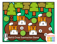Forest Roll and Cover Dice Games (free!) - Homeschool Share