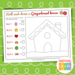 Roll a Gingerbread House Game - Homeschool Share